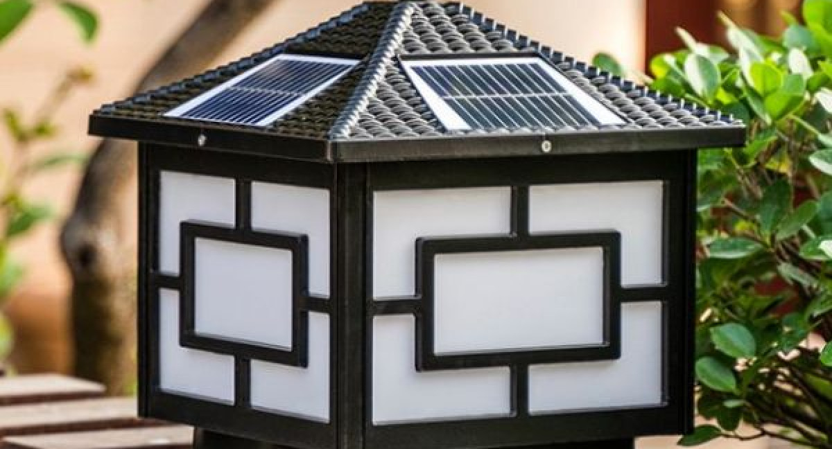 Đèn trụ đặt cổng MK-1501 năng lượng mặt trời