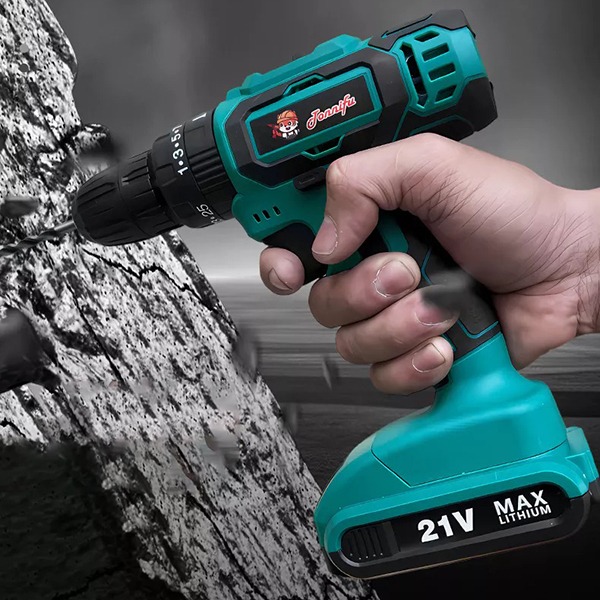 Máy khoan pin mini 3 chức năng 21V kèm hộp phụ kiện 24 chi tiết